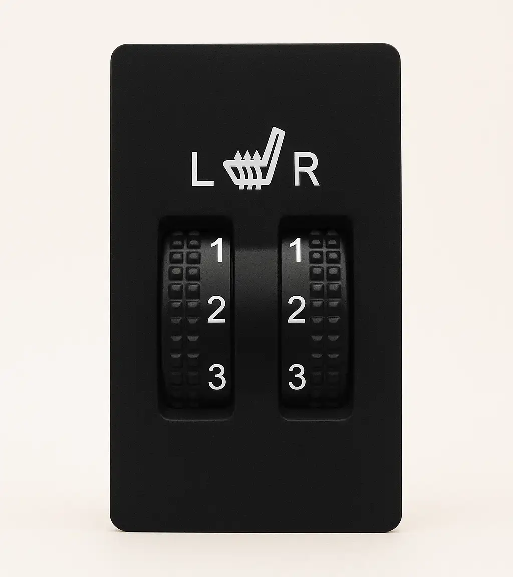 Two Dial Five Position Seat Heater Switch - LUCKY DRIVER INC
